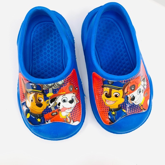 Shoes | Paw Patrol Blue Mules Off Brand Crocs Clogs Toddle | Poshmark